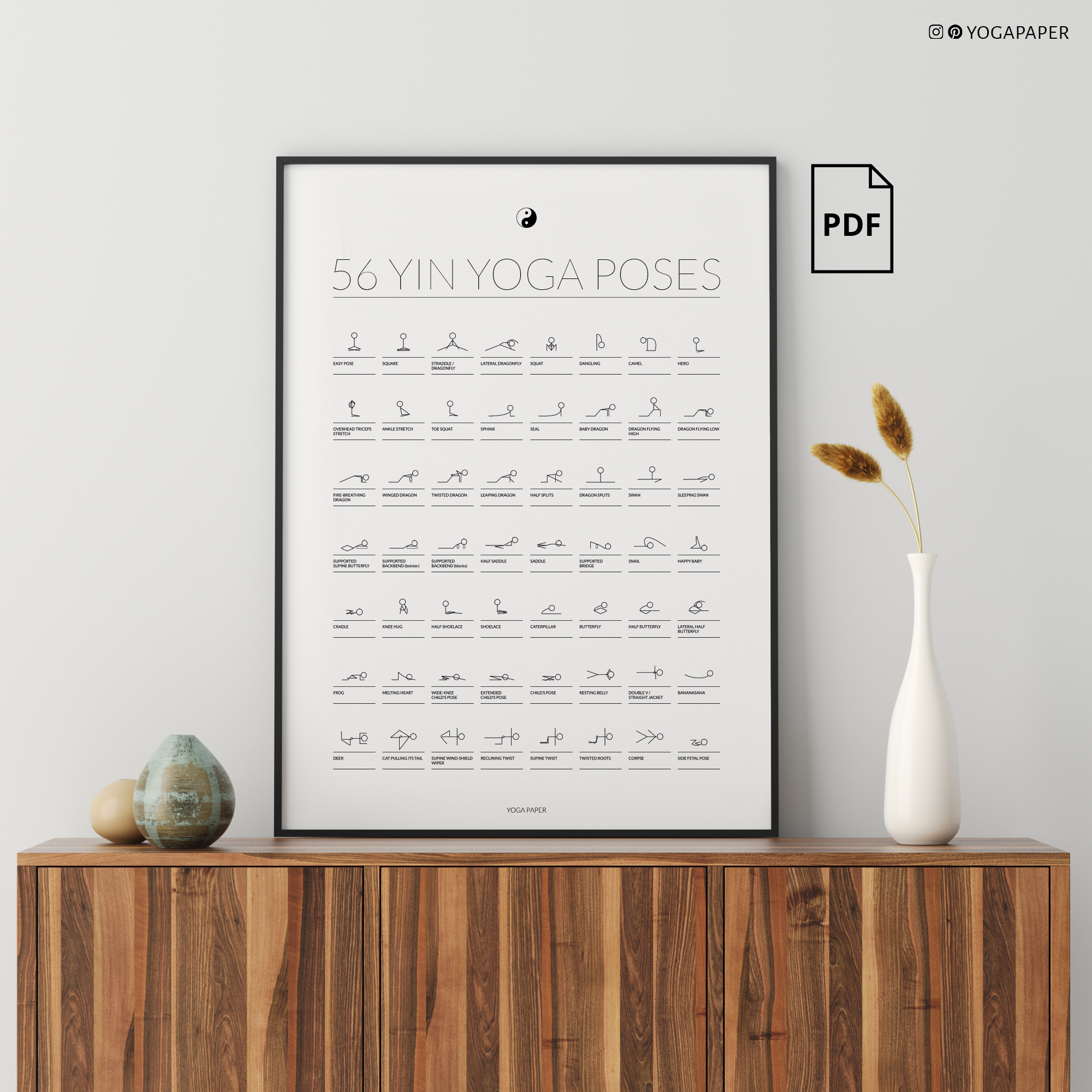 Yin Yoga Poses - Yoga Paper