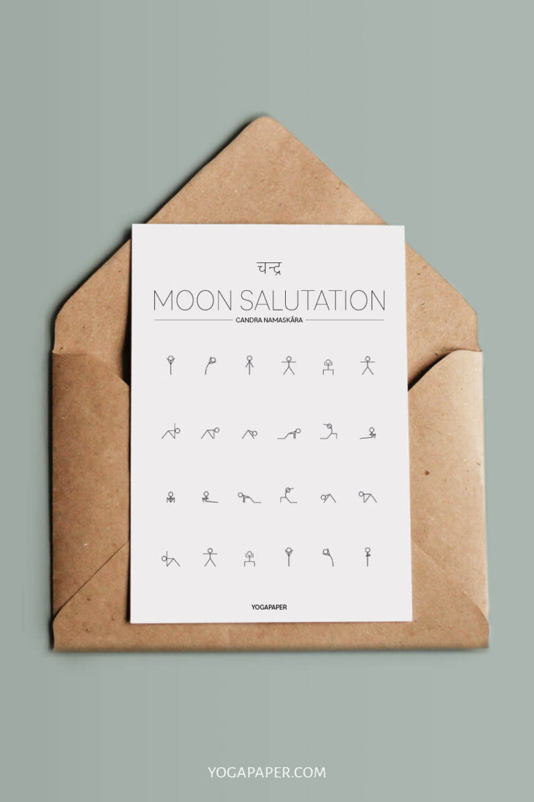 Moon Salutation Yoga Sequence - Yoga Paper