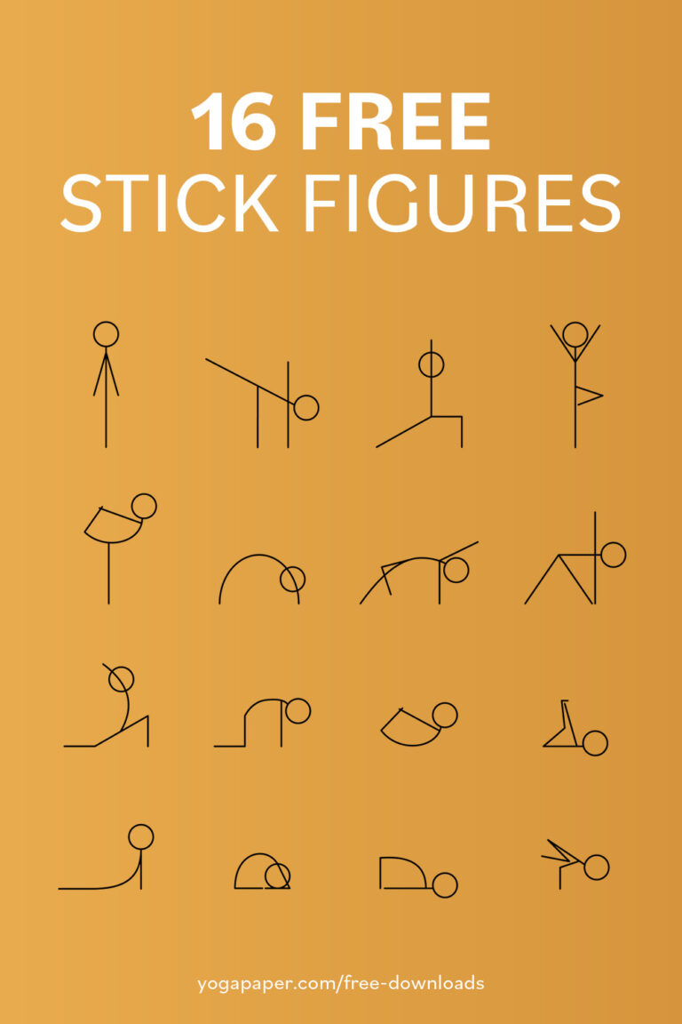 Yoga Stick Figure Poses - Yoga Paper