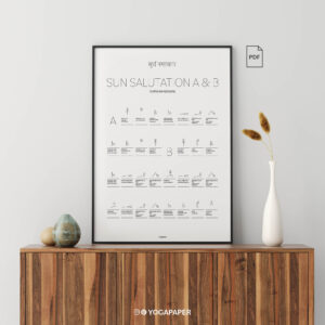 Sun Salutation A and B Yoga Sequences - Yoga Paper